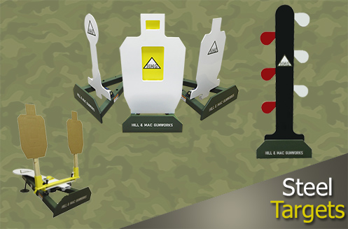 Hill & Mac Gunworks | Reactive Steel Target Systems